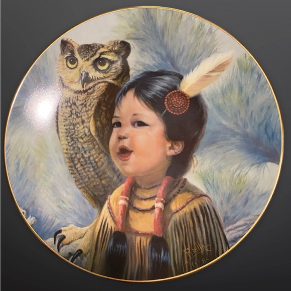 Perillo | Accents | 986 Collectors Plate Native American Indian Girl ...